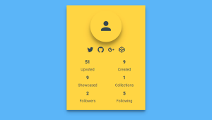 MATERIALUP PROFILE CARD