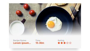RECIPE CARD UI DESIGN
