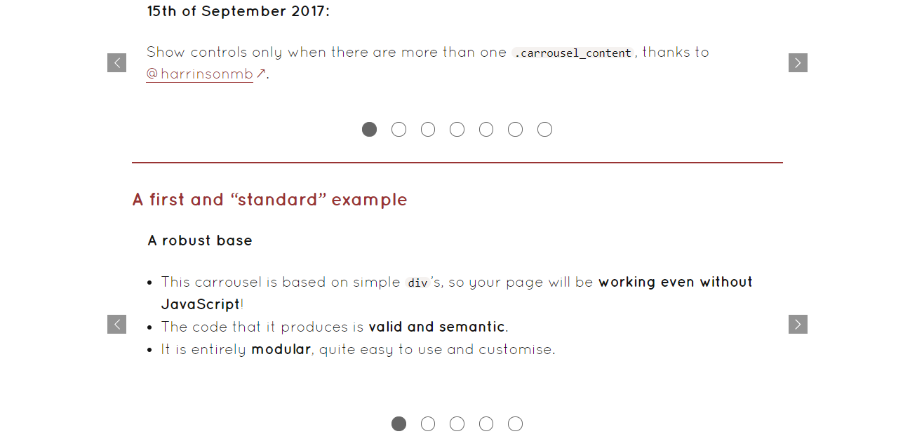 JQUERY ACCESSIBLE CARROUSEL USING ARIA
