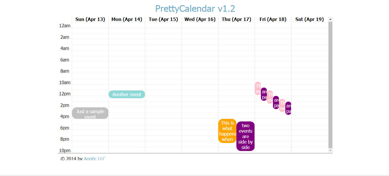 PRETTY CALENDAR
