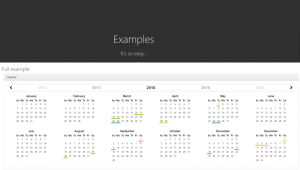 BOOTSTRAP YEAR CALENDAR