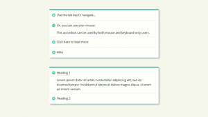 ARIA ACCESSIBLE ACCORDION