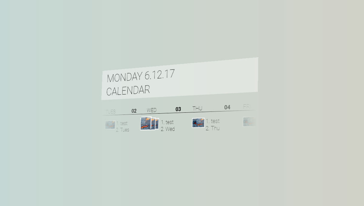 FLUENT DESIGN: CALENDAR