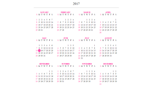 RESPONSIVE CALENDAR