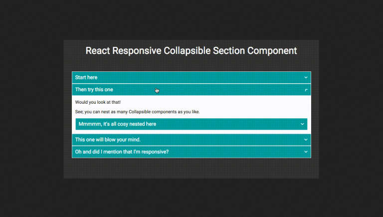 REACT-COLLAPSIBLE