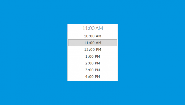 JQUERY TIMEPICKER