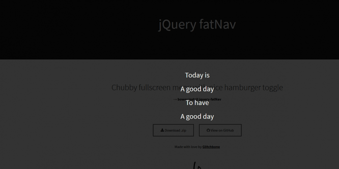 jQuery Full Screen Menu | WebArtDeveloper
