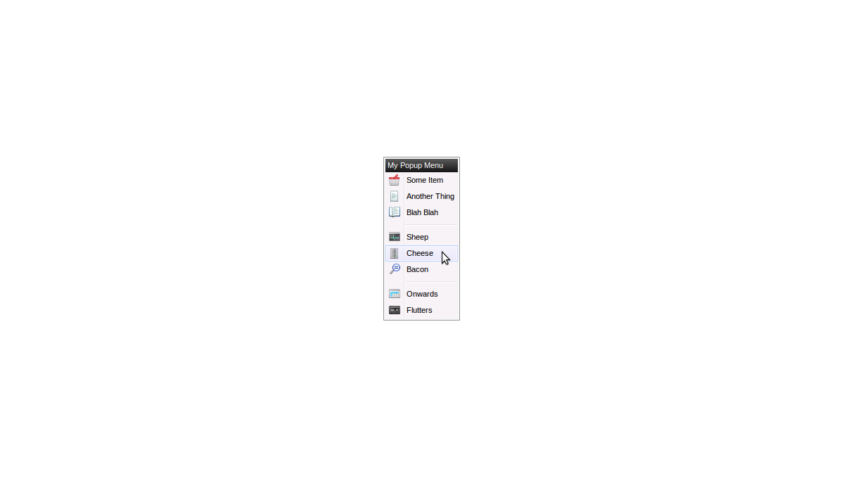 CONTEXT MENU FOR JQUERY