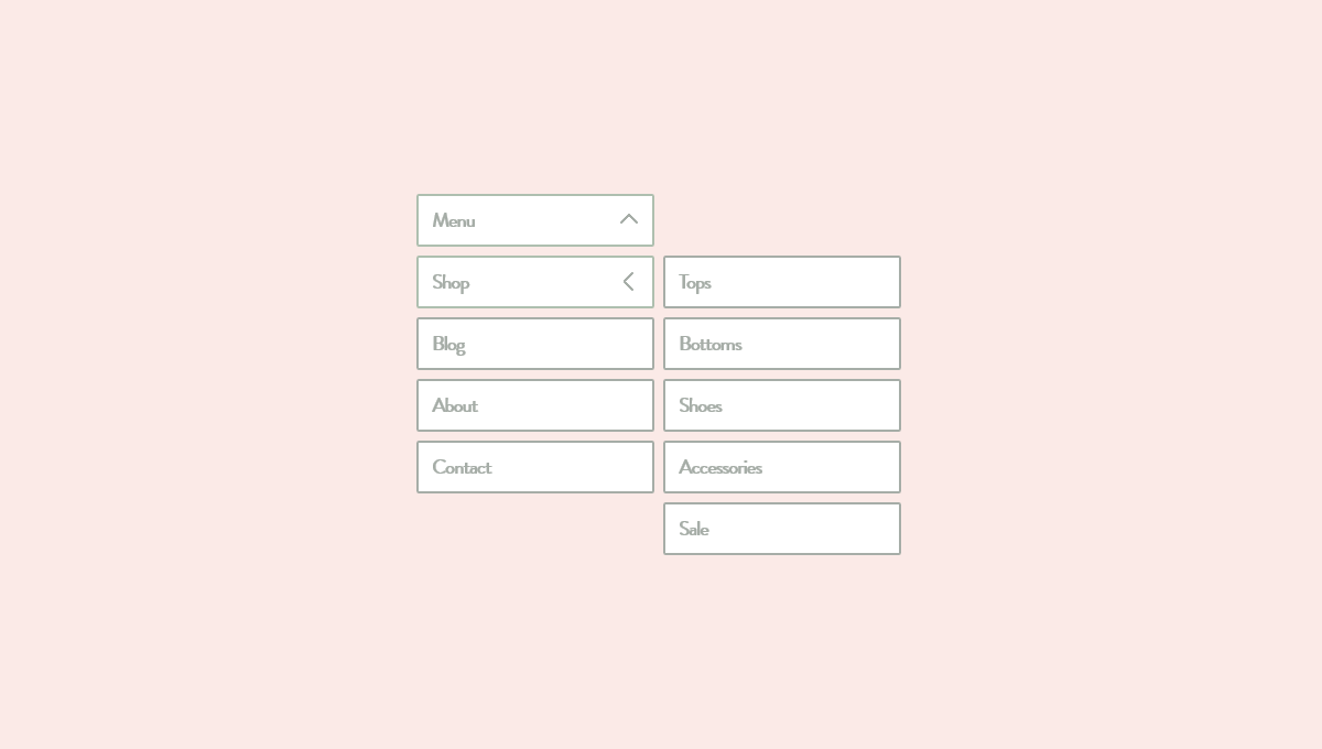 Css Only Nested Dropdown Navigation