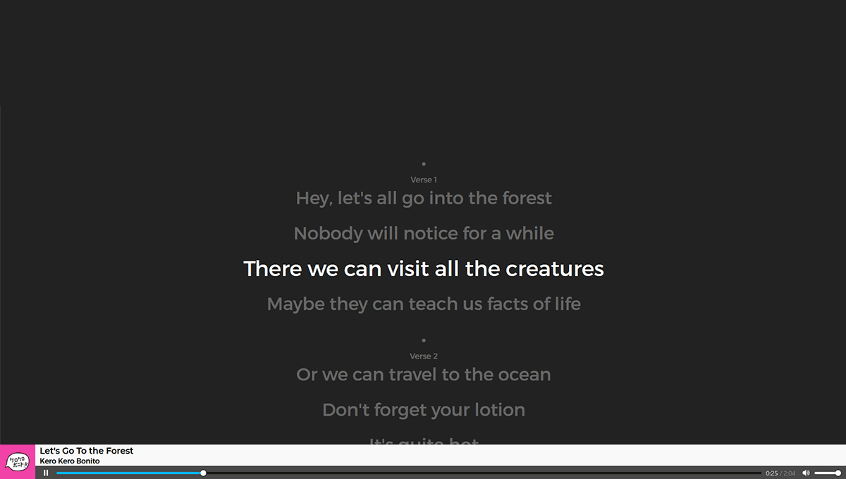 LYRICS PLAYER