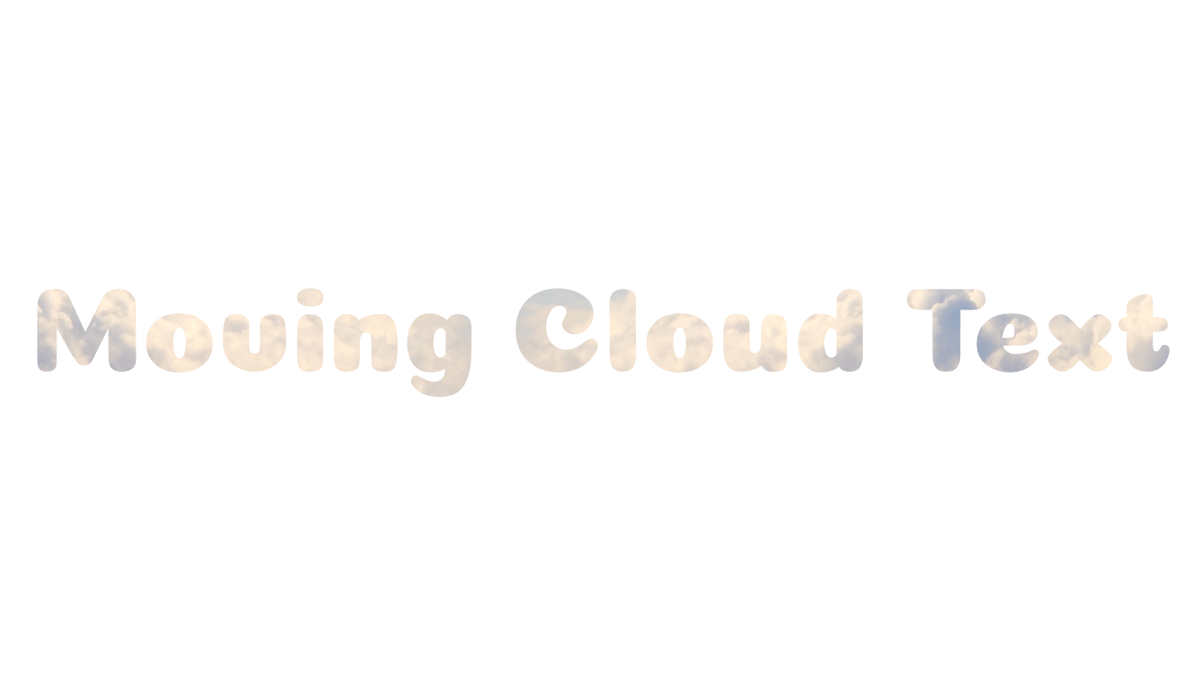 MOVING CLOUD TEXT
