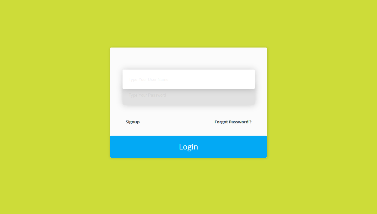 LOGIN SCREEN