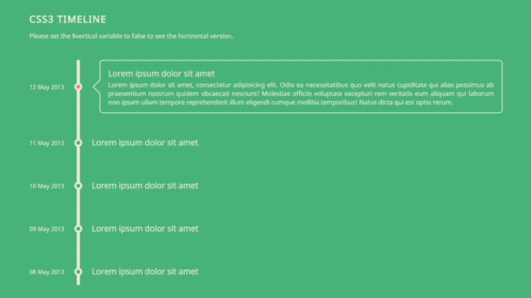 CSS3 TIMELINE