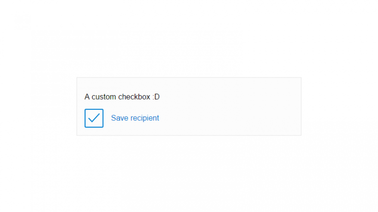 CUSTOM CHECKBOX