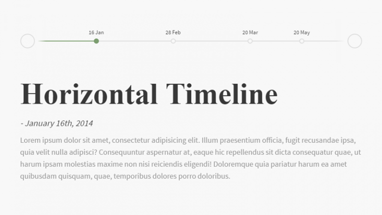 HORIZONTAL TIMELINE