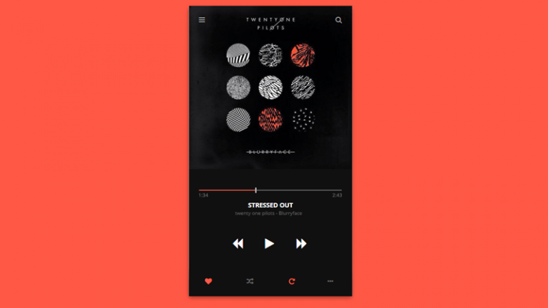 HTML, CSS AND JAVASCRIPT MUSIC PLAYER