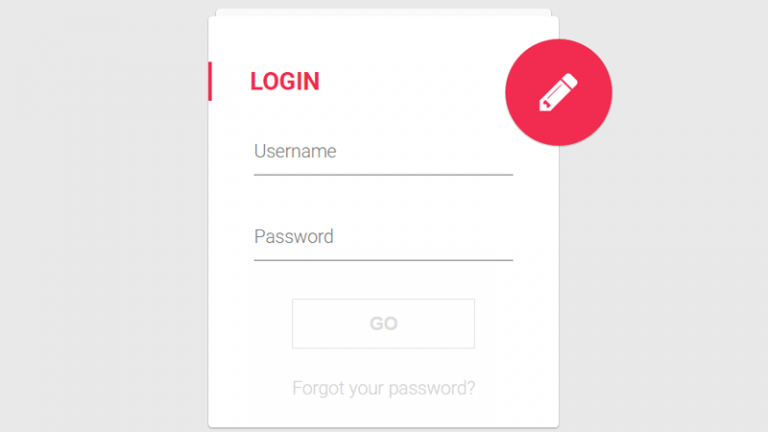 MATERIAL LOGIN FORM