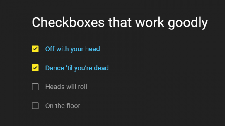 DELIGHTFUL CHECKBOX ANIMATION