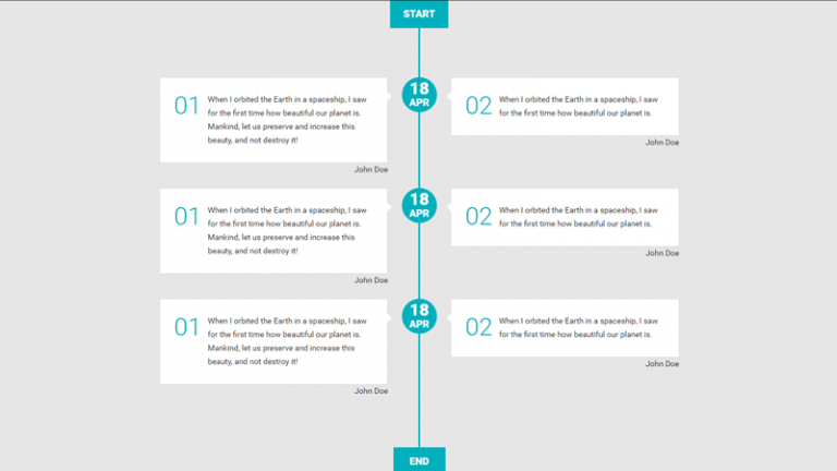 RESPONSIVE VERTICAL TIMELINE