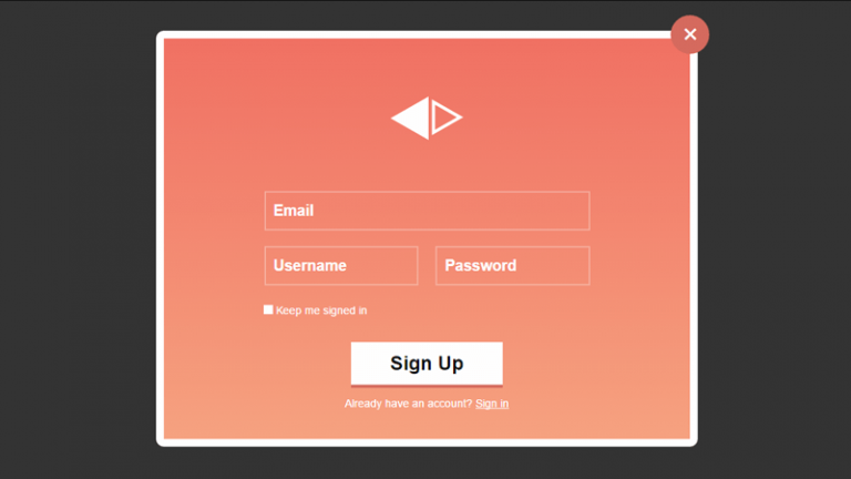 SIGN UP FORM UI
