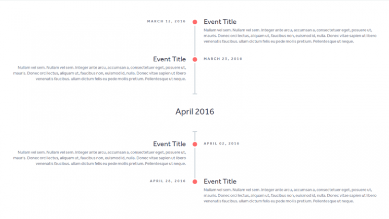 SIMPLE RESPONSIVE TIMELINE