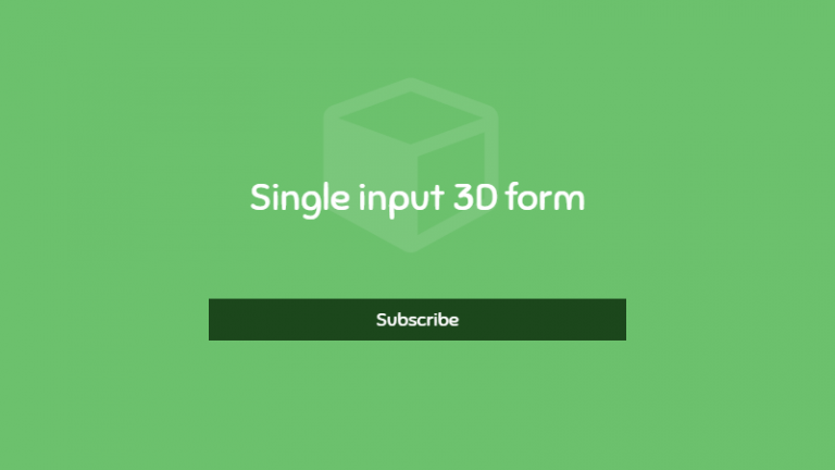 SINGLE INPUT 3D FORM