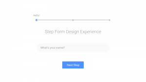 STEP BY STEP FORM INTERACTION