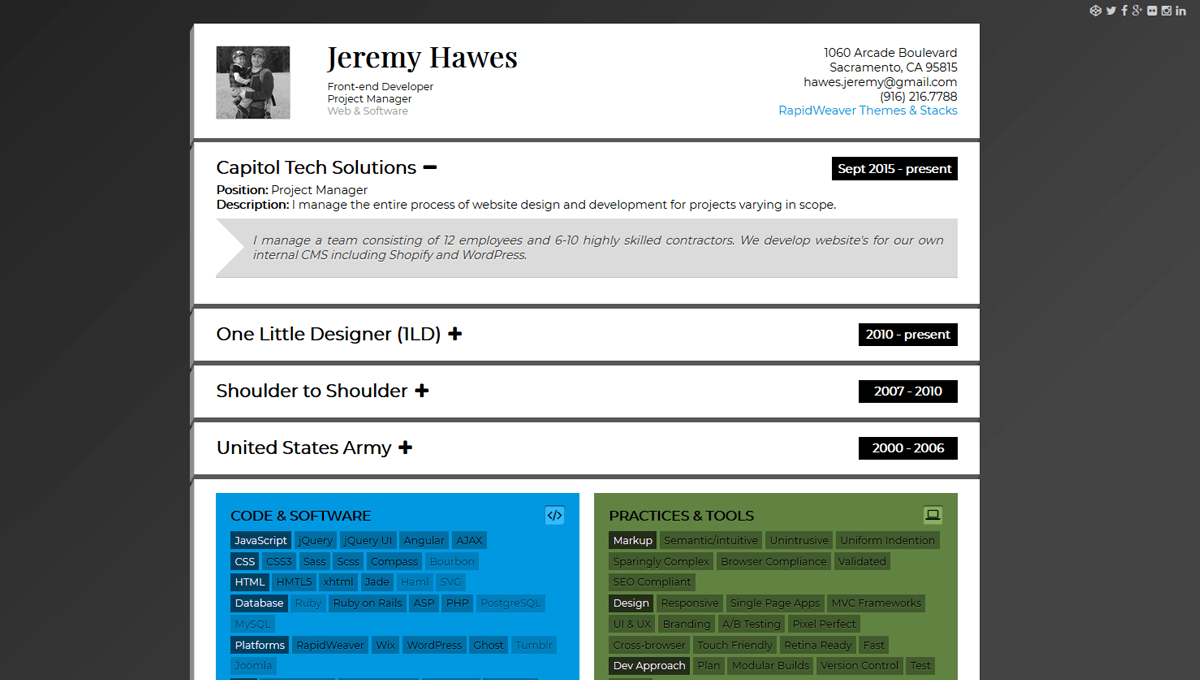RESPONSIVE RESUME