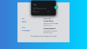 CREATIVE CREDIT CARD FORM