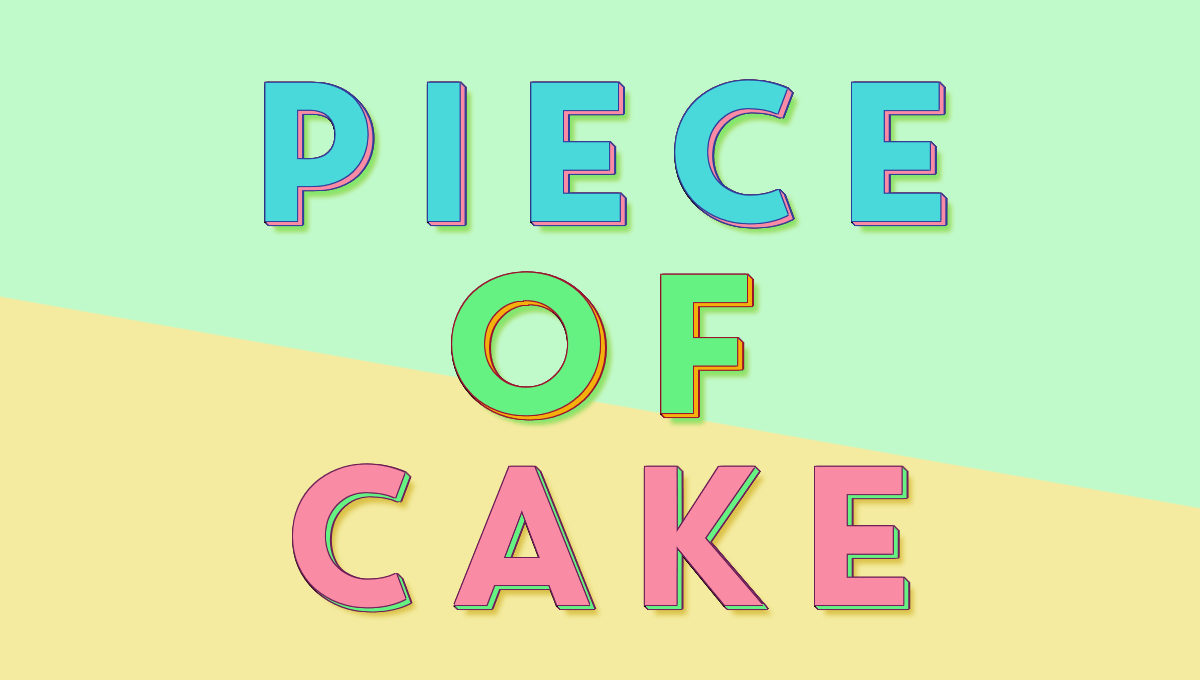 MULTI COLOURED 3D TEXT EFFECT