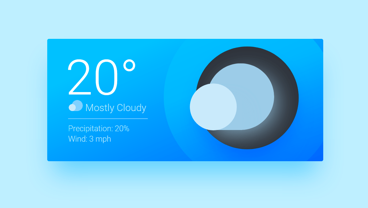 CSS WEATHER WIDGET