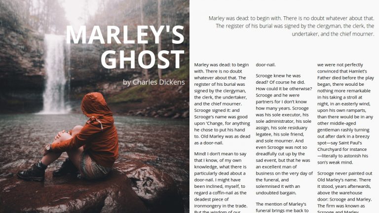 FULL SPREAD MAGAZINE LAYOUT