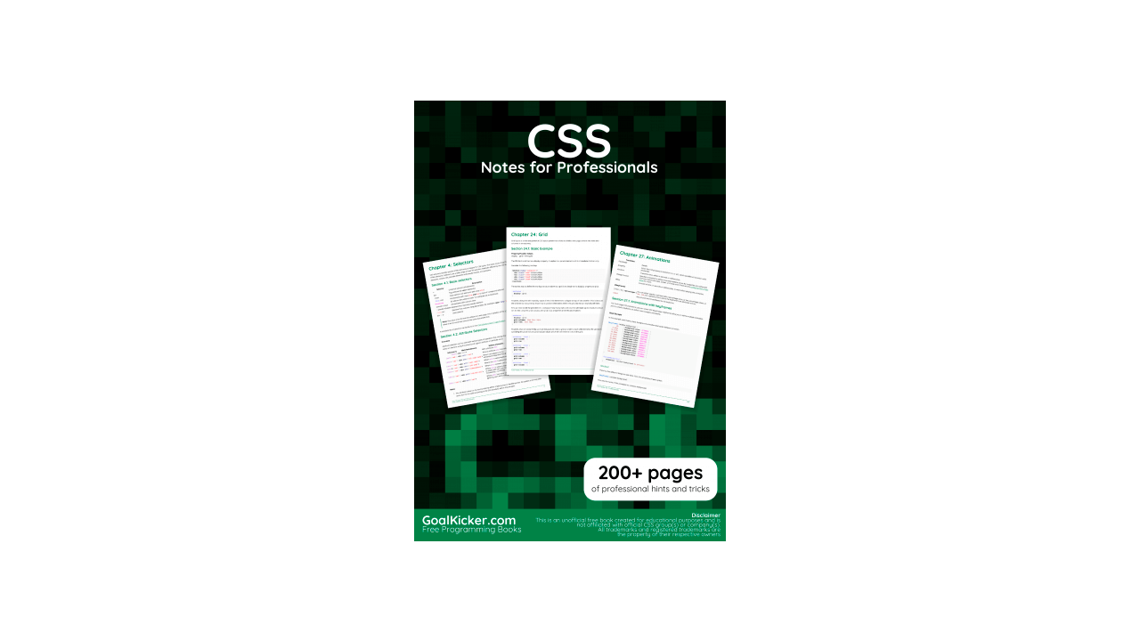CSS NOTES FOR PROFESSIONALS