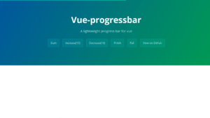 VUE PROGRESSBAR