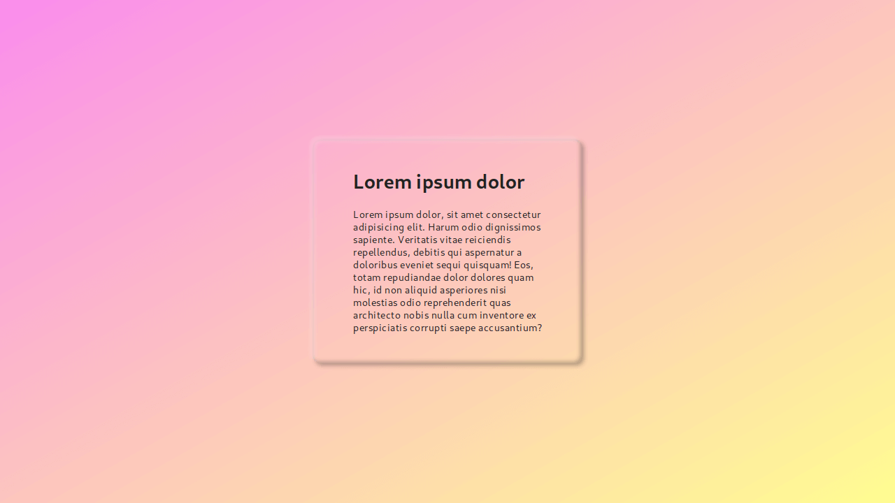 NEUMORPH CARD SOFT UI