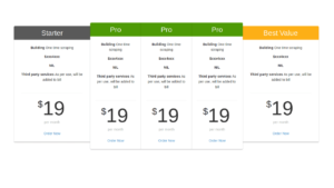 RESPONSIVE PRICE TABLE