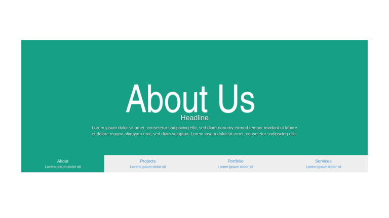 COLOURFUL TABBED SLIDER CAROUSEL