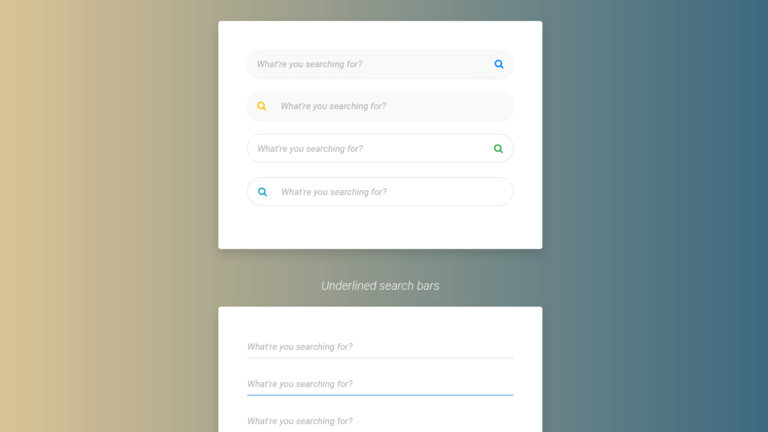 BOOTSTRAP SEARCH BAR