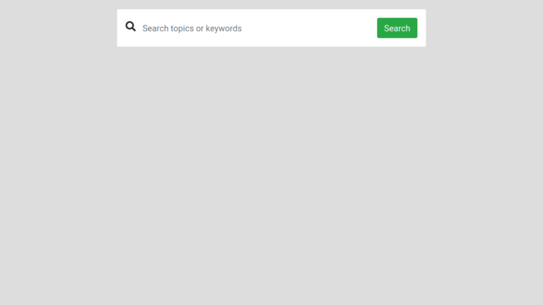 BOOTSTRAP SEARCH BAR
