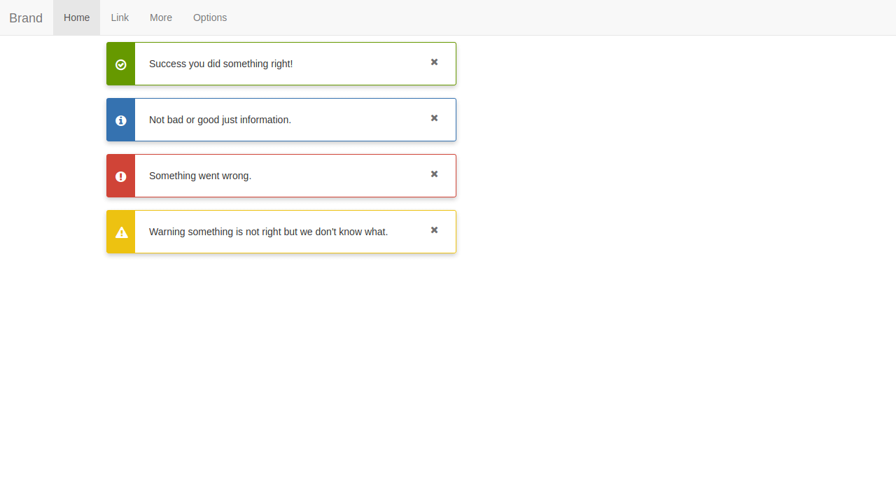 CUSTOM ALERT USER MESSAGES