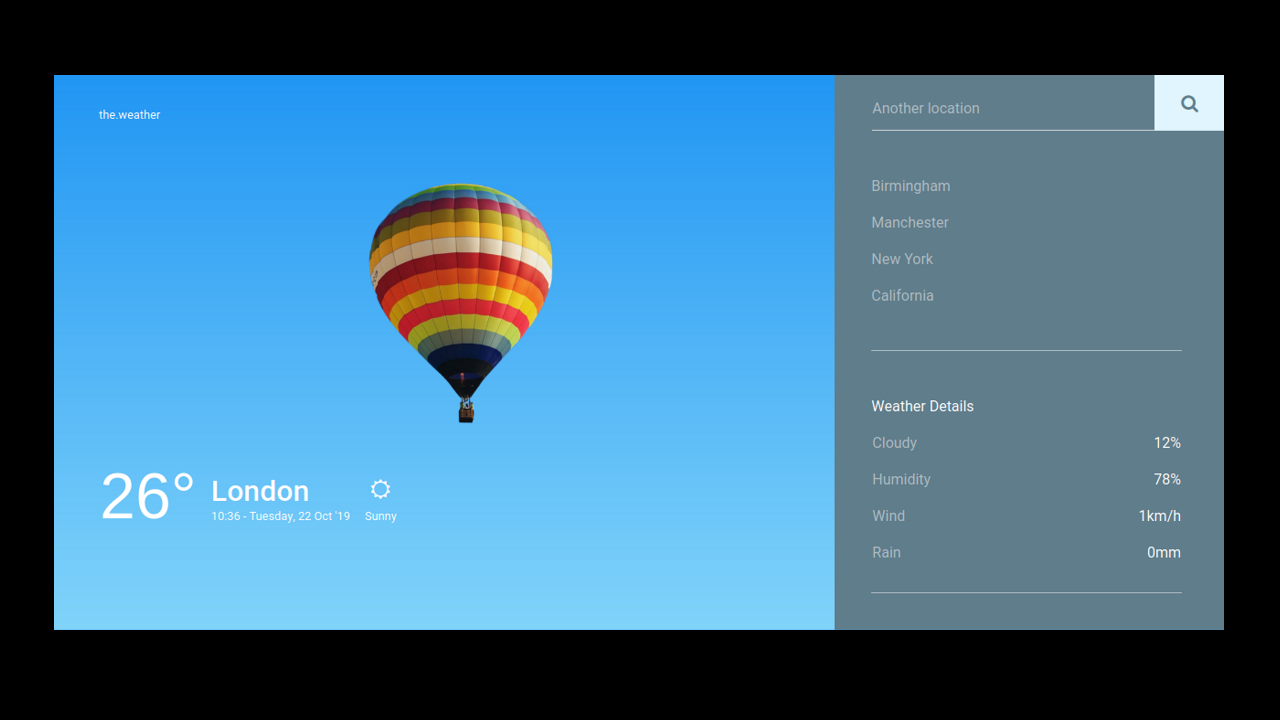 BOOTSTRAP 4 WEATHER REPORT