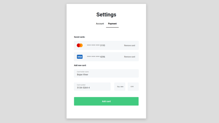 BOOTSTRAP 4 CREDIT CARD PAYMENT FORM TEMPLATE