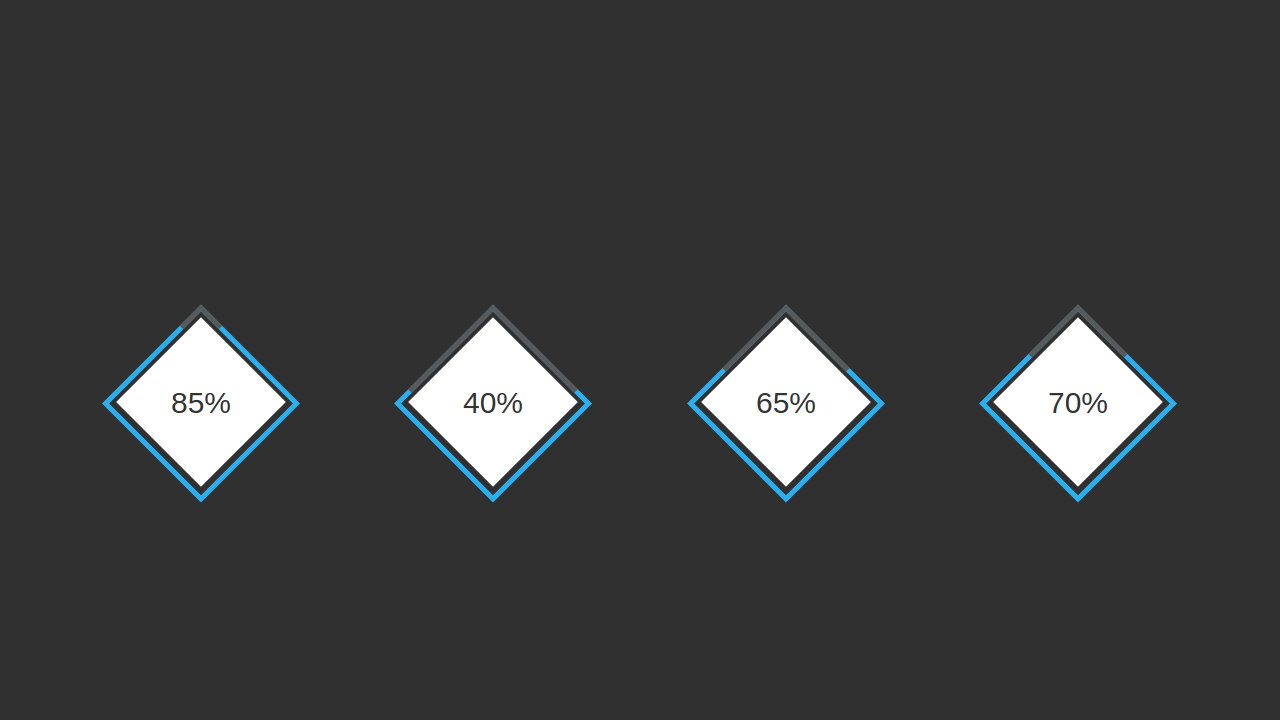 BOOTSTRAP PROGRESS BAR DIAMOND STYLE