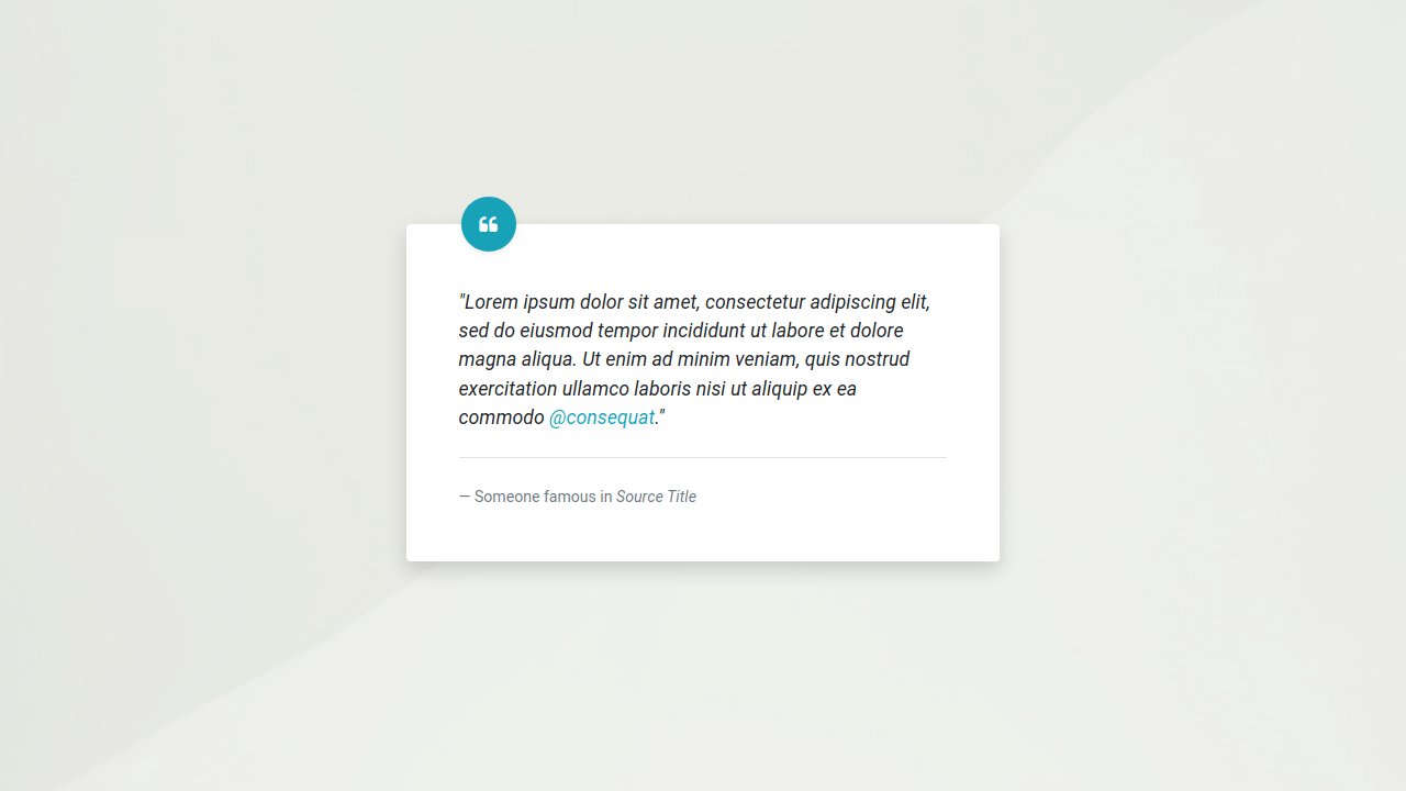 BOOTSTRAP QUOTE