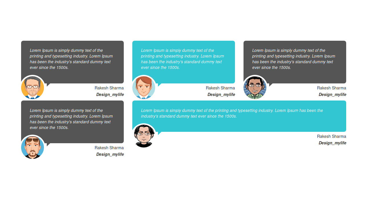 BOOTSTRAP TESTIMONIALS