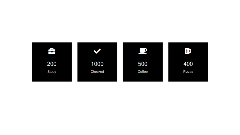 BOOTSTRAP 3 SIMPLE COUNTER