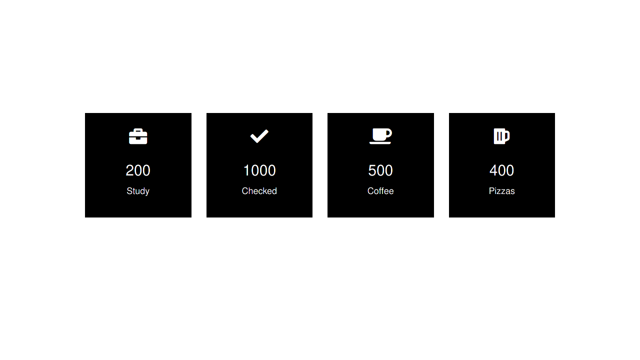 BOOTSTRAP 3 SIMPLE COUNTER