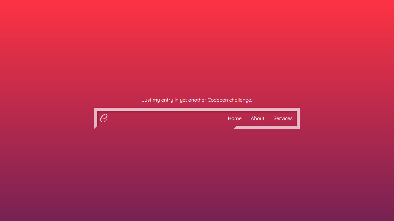 JUST A SIMPLE HEADER BAR