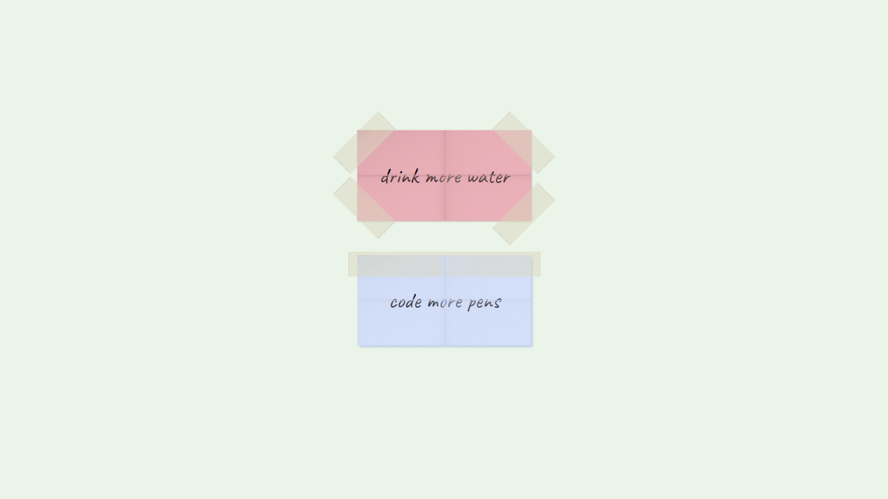 PAPER WITH SELLOTAPED CORNERS