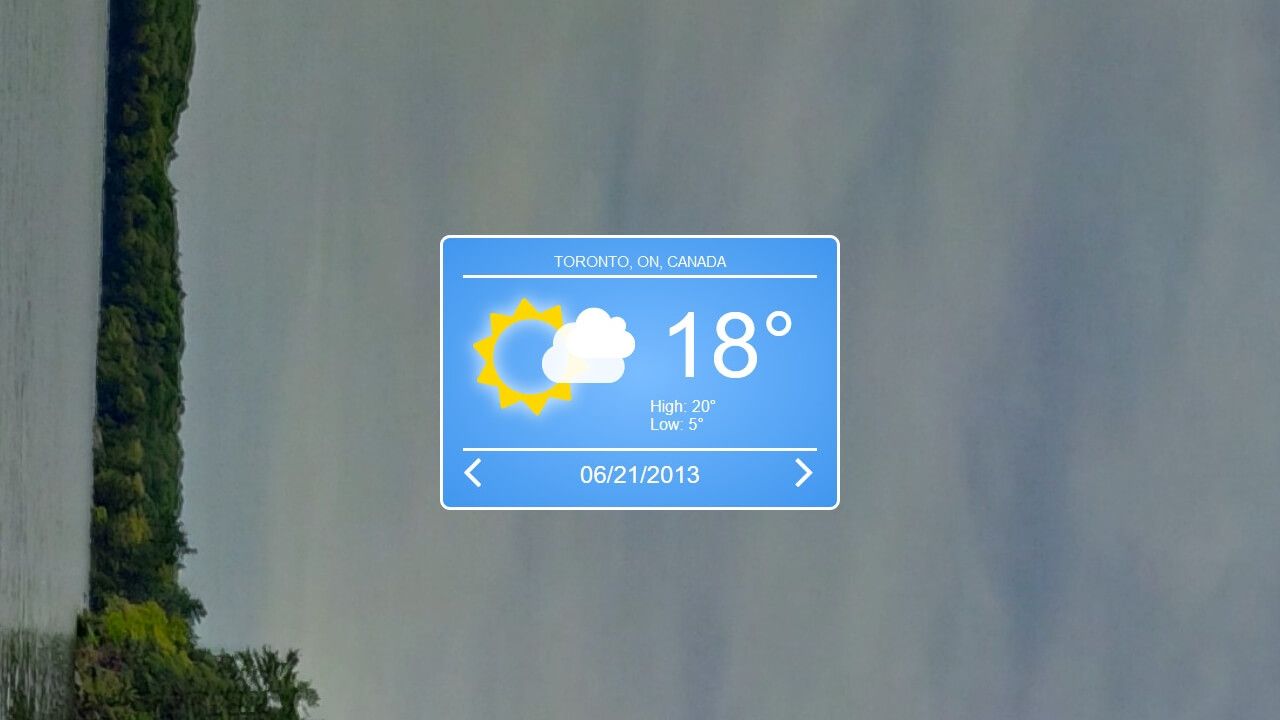 WEATHER WIDGET